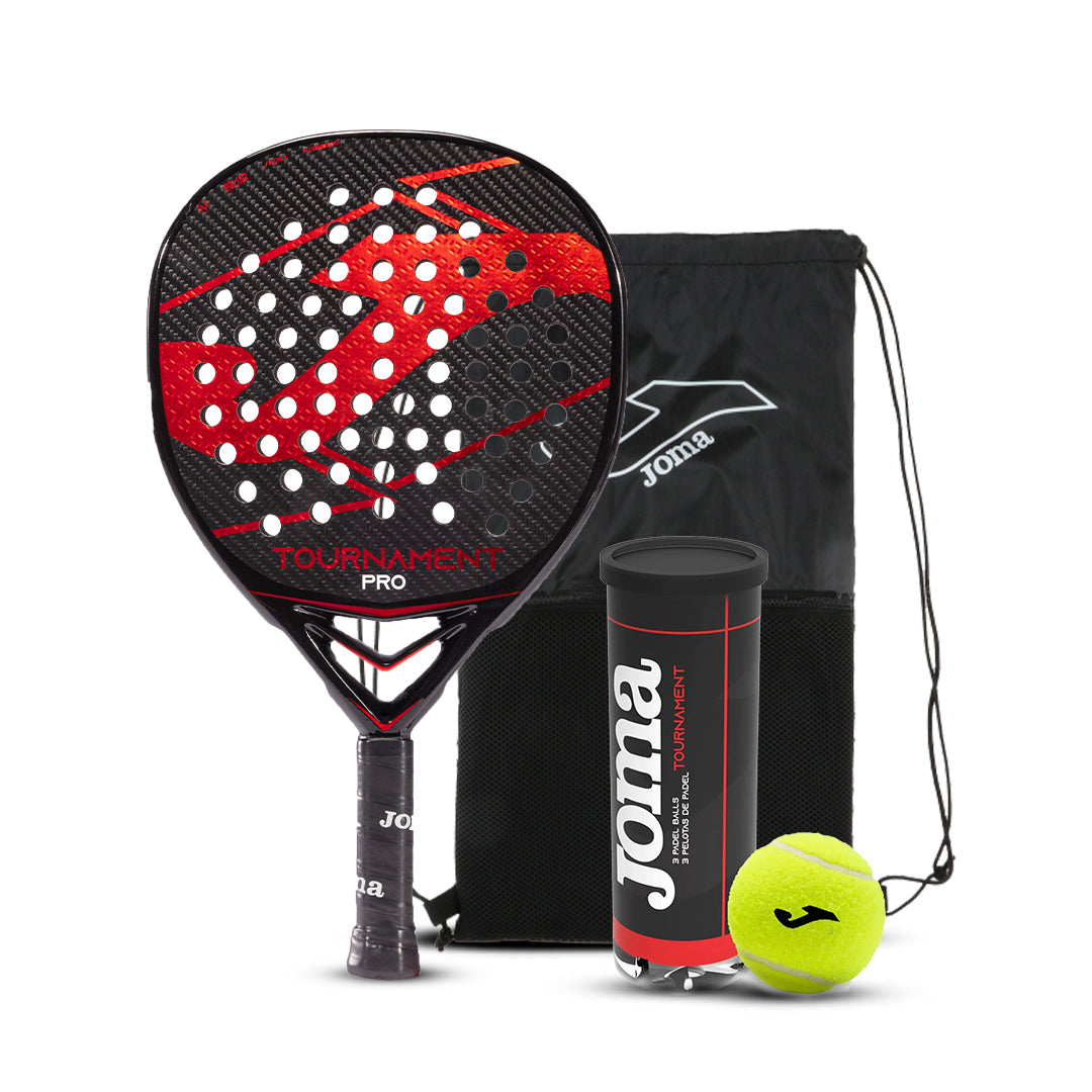 Joma Tournament Pro Black Red Padel Racket – Padel House Shop